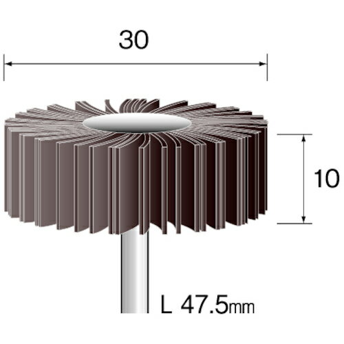 【特長】■加工素材へのなじみが良く、研削力と耐久性を兼ね備えています。　■研削時の発熱が少なく被削材の研削焼けが起こりません。【用途】■工具鋼、合金鋼、樹脂、ゴム、一般鋼、ステンレス、アルミニウム、銅に。【仕様】■粒度(#)：80■外径(m...