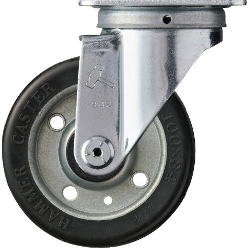 【特長】■荷重に対する抵抗力が大きく、旋回もスムーズな代表的な大型キャスターです。■使用例：工場、事業所などに多く使用されており、堅牢で安定感もあり重量物運搬用に最適です。■旋回部にはスチールボールが上下二段に組込まれております。【仕様】■...