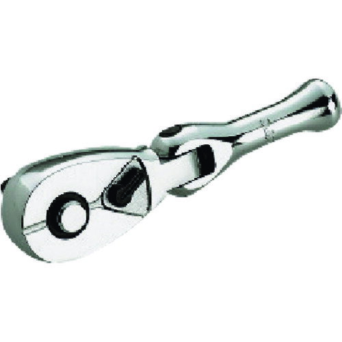 【仕様】■差込角(mm)：9.5■9.5sq.コンパクトフレックスショートラチェットハンドル袋入り