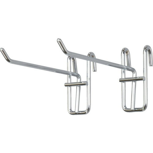 【特長】■メッシュパネルに取り付けて使用できます。■壁面や棚などに取り付けて、スペースを有効利用できます。【用途】■インテリアメッシュ用のパーツとして。■工具の収納・分類に。【仕様】■色：シルバー■幅(mm)：31■高さ(mm)：67■フッ...