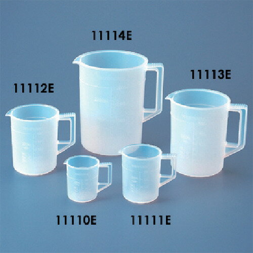 【特長】■耐熱性・耐薬品性に優れ、ほとんどの有機溶剤に使用可能です。【仕様】■容量(ml)：100■目盛間隔(ml)：20■外径(mm)：57■高さ(mm)：71■耐熱温度(℃)：約280℃■取手付■目盛付【材質・仕上】■フッ素樹脂（PFA）