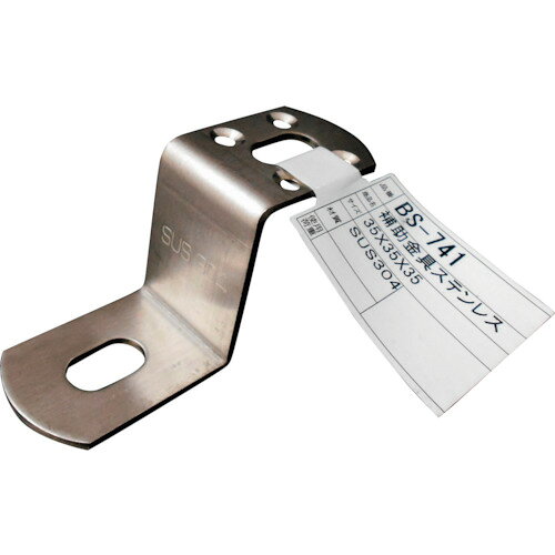【特長】■補強金具・接合金具としてお使いください。【仕様】■穴径(mm)：3.4■サイズ 厚さ(mm)：37■サイズ 幅(mm)：72■サイズ 長さ(mm)：25■長穴径：8.5x15【材質・仕上】■SUS304