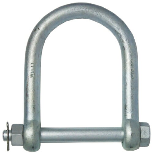 【特長】■小さい荷重でいいから口幅の広いシャックルが欲しい、という現場の声に応えました。【仕様】■基本使用荷重(t)：1.0