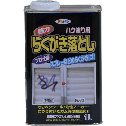【特長】■落書きやいたずら書きを簡単に落とします■塩素系溶剤を使用していない生分解性の環境にやさしい商品です。【用途】■コンクリート、モルタル、タイル、外壁、金属パネル（ガードレール）面等の落書き部分に。■公共施設、道路構造物、各種建造物等...
