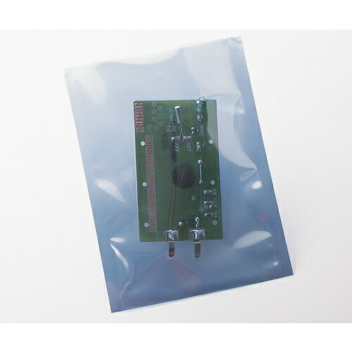 【特長】■ヒートシーラーで袋口を閉じます。■内部で摩擦電気は生じません。【仕様】■厚さ(mm)：約0.08■表面抵抗値(Ω)：＜10^12/□■縦(mm)：254■横(mm)：152