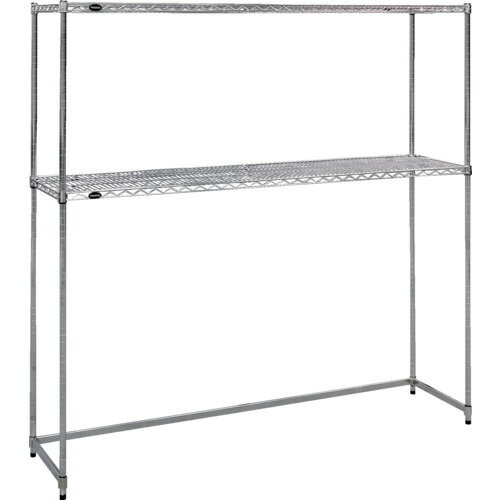 【特長】■下の段を無くしたことによりワゴンや台車などの収納に便利で、かつ上部を有効に使えます。■三層メッキ構造で防錆力抜群です。■アジャスターは+15mmの調整ができるので水平出しも簡単です。【用途】■各種倉庫や工場での保管・管理、店舗など...