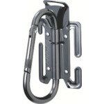 【特長】■ベルトからの着脱しやすい工具差しです。【用途】■ミニカッター・ボルトクリッパーに。【仕様】■色：BlackMetallic■可動式カラビナタイプ【材質・仕上】■本体：SC材