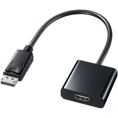 【特長】■パソコンに搭載されているDisplayPortコネクタ（メス）をHDMIポート（メス）に変換するケーブル一体型の変換アダプタです。※ディスプレイモニター側のDisplayPortをHDMIポートに変換することはできません。■映像信...