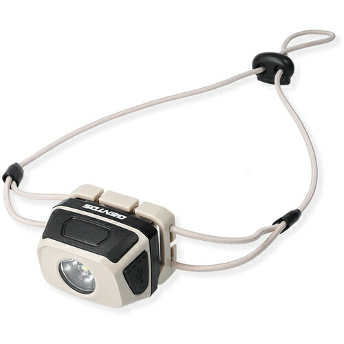 【特長】■52gと軽量の紐バンド式充電式ヘッドライトです。■首掛けも楽なヘッドストラップが付属しています。【用途】■アウトドアに【仕様】■明るさ(lm)：260■幅(mm)：48.5■奥行(mm)：37.8■高さ(mm)：34■使用電池：リ...