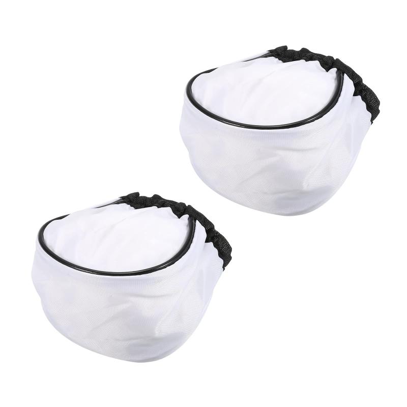 フラッシュバウンスディフューザーキャップ 布製 ユニバーサルミニソフト 弾性マウスキャップカバー 懐中電灯写真撮影カメラスピード​​ライト用 ホワイト 2個入りこのフラッシュ バウンス ディフューザー キャップを使用すると、フラッシュの強度...