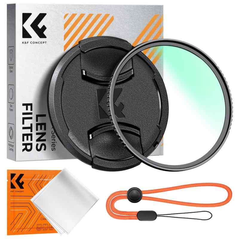 K&amp;F Concept UVフィルター+レンズキャップ+クロス