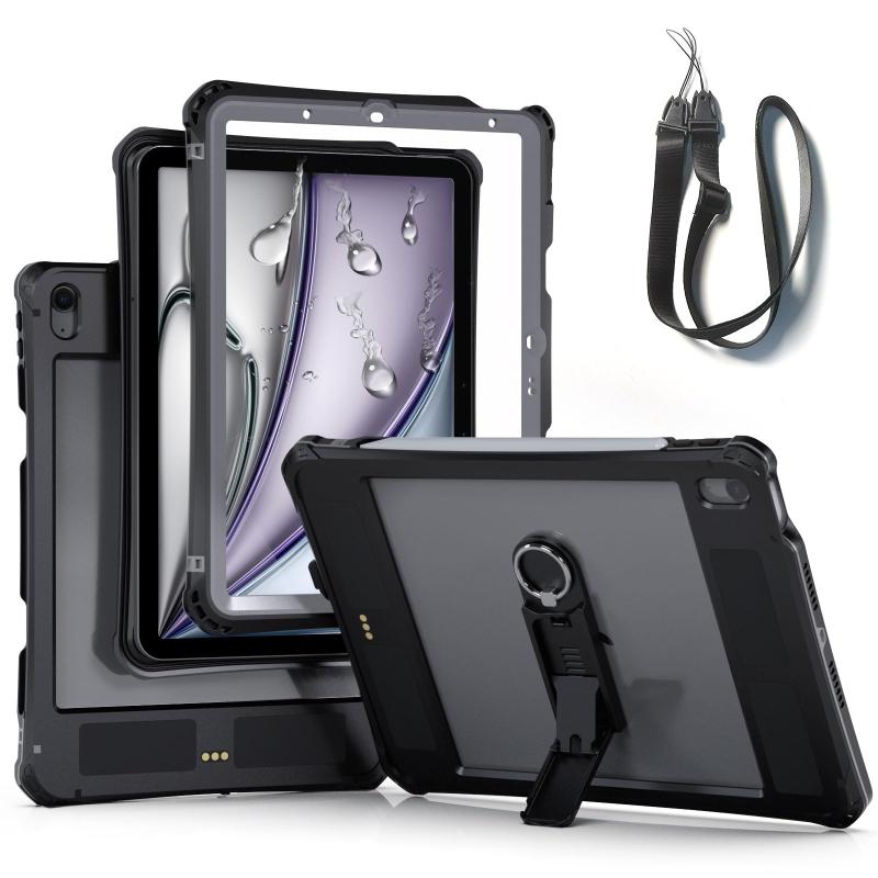 VITOMOSS iPad Air 11インチ ケース (M3/M2、2025/2024) iPad Air 5/4 ケース 10.9 インチ (第5/4世代、2022/2020モデル用) 防水 衝撃吸収 米軍MIL規格 全面保護 防雪 防...