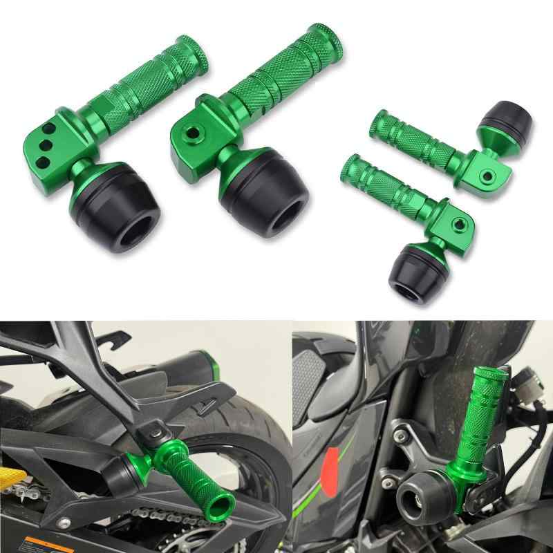 タンデムステップ スライダー カワサキ ZX-25R/SE ZX-4R/SE ZX-4RR ニンジャ250 ニンジャ400 Z250 Z400 に適用 アルミ 左右セットに対応車種:ZX-25R/SE ZX-4R/SE ZX-4RR ニンジ...