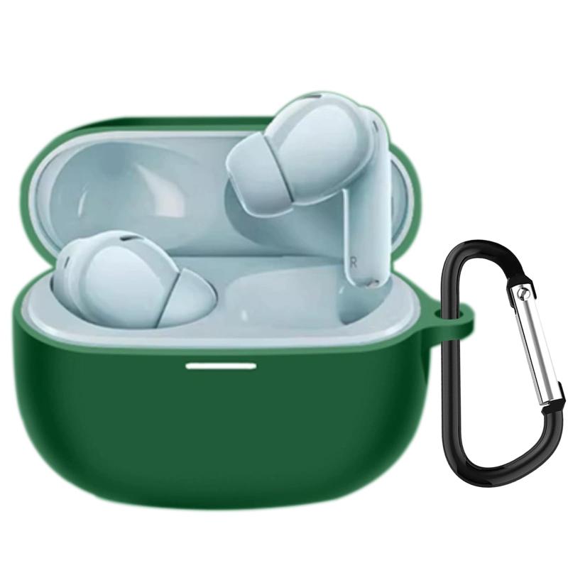 For Redmi Buds 5 Pro ケース カバー Redmi Buds 5 Proシリコン素材 ケース 保護カバー 防水 防塵 落下防止 キズ防止 全面保護 軽量 カラビナ付き