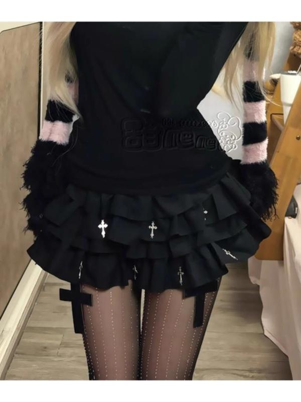 ・カテゴリ: 連衣裙・スタイル: 文艺复古.中国风・主な素材: PVC 30%以下・スカート丈: 中丈・スカート型: 蛋糕裙・領型: POLO領・袖型: 公主袖・袖丈: 七分袖・カラー展開: 黒・サイズ展開: S,M,L,XL