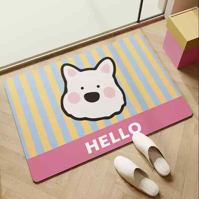 ・素材: 硅藻泥・柄: カードーム、かわいい動物・形状: 方形・カラー展開: 西高地小犬、ビションプテン、シュナウザー小犬、ゴールデンレトリバー小犬・サイズ展開: 40×60cm、45×70cm、50×80cm、60×90cm・スタイル: ...