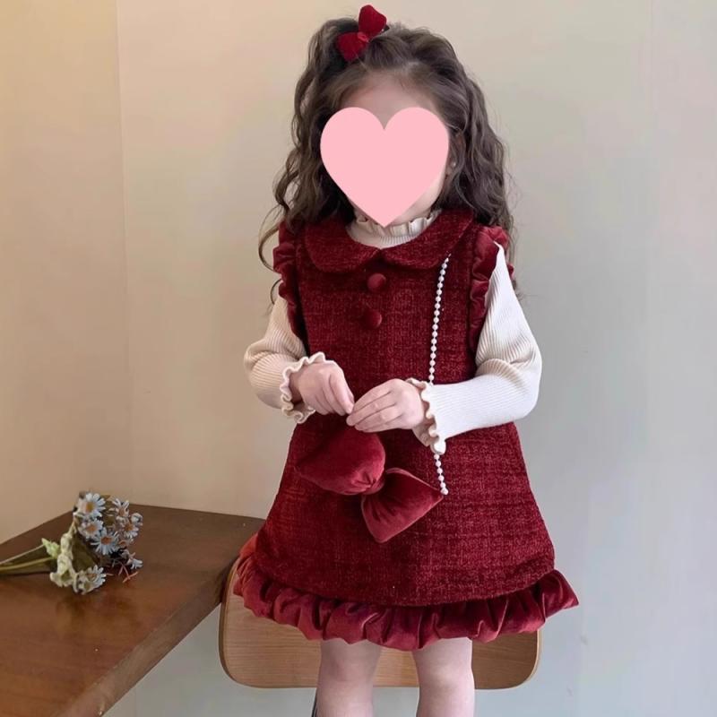 ・カテゴリ: 子供用ワンピース・スタイル: 韓国風・主な素材: ポリエステル100%・袖丈: ノースリーブ・スカート丈: Aライン・カラー展開: 赤、杏・サイズ展開: 90、100、110、120、130、140・対象年齢: 3〜8歳