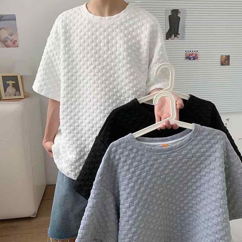 ・カテゴリ: Tシャツ・スタイル: カジュアル・主な素材: ポリエステル・柄: 無地・版型: ルーズフィット・袖丈: 中袖・ネックライン: クルーネック・カラー展開: ブラック.ホワイト.グレー・サイズ展開: M.L.XL.XXL.3XL・...