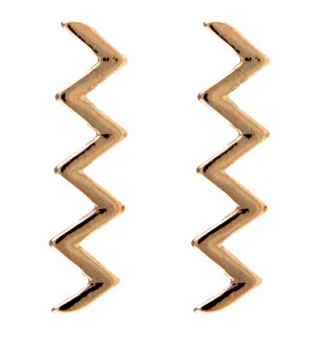 ヘアゴムで人気のLA発のブランドKitsch（キッチュ）のイヤーカフピアス。 イヤーカフは海外セレブも多く身に着けている、今注目のアクセサリーです。 ジグザグの形をしたデザインで、シンプルでさりげなく身に着けられるジュエルです。 耳の穴に通...