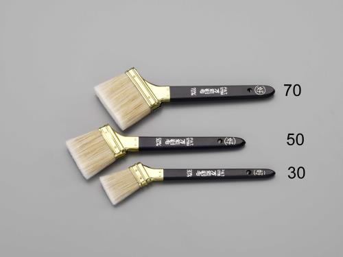仕様：●毛色:白毛●材質:豚毛●全長:240mm●毛幅:30mm●毛丈:44mm●玉厚:18mm商品画像に関する注意事項：●画像に数字等の情報が入っている場合は、　品番末尾が対象商品の画像となります。