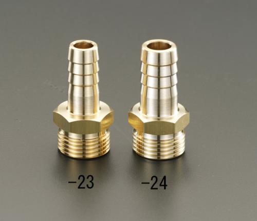 仕様：●材質:真鍮●適合ホース内径:18mm●全長:57mm●ねじ径:3/4”NHオス●ホースバンドはEA463HB-43をお使い下さい。商品画像に関する注意事項：●画像に数字等の情報が入っている場合は、　品番末尾が対象商品の画像となります。