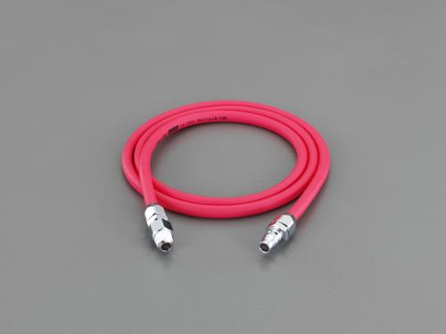 仕様：●全長:1.5m●常用圧力:0.98MPa●最高圧力:1.5MPa●内径:6.5mm●外径:10.0mm●材質:PVC●使用温度範囲:-20~60°C●付属品:金具:R1/4”スイベル式×プラグ●エアーツールの手元用ホースに便利です。...