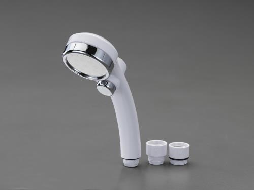 仕様：●メーカー:カクダイ●型番:356-910-W●取付ねじサイズ:G1/2●ヘッド径:58mm●吐水穴外周:φ40mm●使用圧力:0.75MPa●使用温度:60°C●水流切替:シャワー・一時止水(ボタン操作)●カラー:ホワイト●材質:A...
