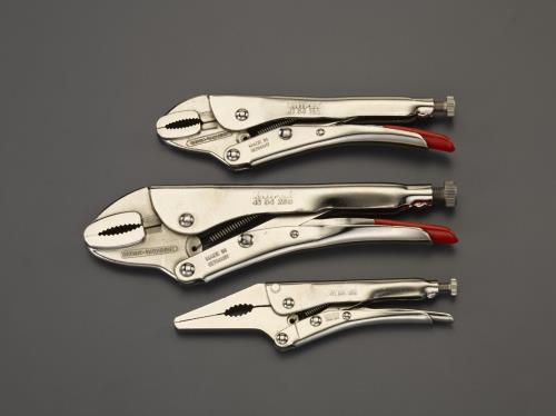 仕様：●メーカー:KNIPEX(クニペックス)●型番:※ESCOオリジナルセット品●〈セット内容〉:3本組セット180mmロッキングプライヤー(カーブジョー)250mmロッキングプライヤー(カーブジョー)165mmロッキングプライヤー(ロン...