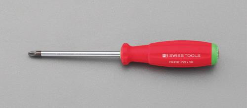 仕様：●メーカー:PBSWISSTOOLS●型番:PB8192.2-100●手が濡れていても滑らないグリップ●ポジドライブ●先端×軸径:#2×6mm●軸長:100mm●全長:205mm●重量:72g●グリップエンドには、先端部のマークとサイ...
