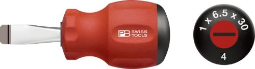 仕様：●メーカー:PBSWISSTOOLS●型番:PB8135.4-30●刃幅×刃厚(mm):6.5×1.0●全長(mm):80●濡れた手で握っても滑りにくいグリップ●オイル・ガソリンに耐性があり、汚れてもきれいに落とせます。●ハンドル後部...