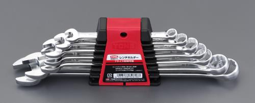 仕様：●メーカー:TONE●型番:CS700P●7本セット●サイズ:8・10・12・13・14・17・19mm●全長:126~264mm●12ポイント●15°タイプ●材質:構造用鋼●スパナホルダー付●重量:700g商品画像に関する注意事項：...