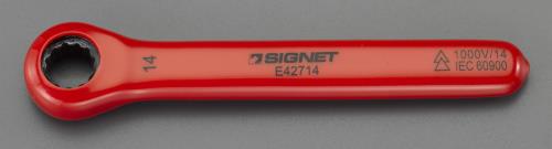 仕様：●メーカー:SIGNET(シグネット)●型番:E42713●1000V絶縁●サイズ:13mm●ギア数:72歯●送り角:5°●全長:157mm●12ポイント●ギア数72歯で細かい作業に対応商品画像に関する注意事項：●画像に数字等の情報が...