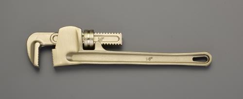 仕様：●材質:アルミニウム青銅●全長:600mm●最大口幅:75mm●重量:3150g●防爆・非磁性・耐摩耗性・耐食性に優れています。商品画像に関する注意事項：●画像に数字等の情報が入っている場合は、　品番末尾が対象商品の画像となります。