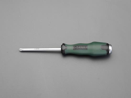 仕様：●メーカー:SATA●型番:61703●先端×軸径:#2×6mm●軸長:100mm●全長:221mm●貫通柄の為、ハンマーで叩けます。●材質:軸:クロムモリブデン鋼、ハンドル:硬質樹脂●先端マグネット付商品画像に関する注意事項：●画像...