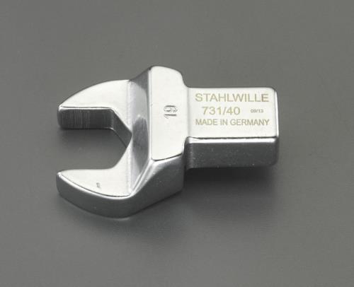 仕様：●メーカー:STAHLWILLE(スタビレー)●型番:731/40-15●対辺:15mm●寸法図サイズ:ジョイントサイズ(mm):14×18スパナ部外径(b;mm):35スパナ部厚み(h;mm):8ジョイント根元からボルト中心部までの...