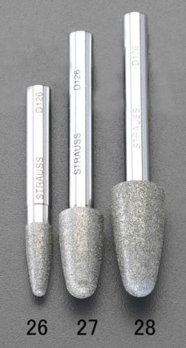 仕様：●刃径:10mm●刃長:19mm●全長:65mm●軸径:6.0mm●砥粒:ダイヤモンドパウダー●粒度:#140●電着タイプ商品画像に関する注意事項：●画像に数字等の情報が入っている場合は、　品番末尾が対象商品の画像となります。