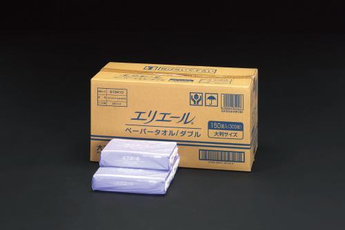 仕様：●メーカー:エリエール●型番:20703166●シートサイズ:230×248mm●枚数:ダブル150組(300枚)●入数:25パック●材質:パルプ100%●パックサイズ:60×248×115mm●パック重量:397g●ケースサイズ:3...