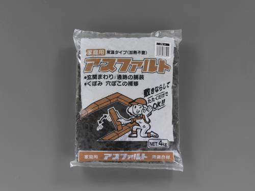 仕様：●メーカー:サンホーム工業●型番:FA4●施工面積:200×200mm(30mm厚)●硬化時間:約半日~2日(気温によって変わります。)●カラー:ブラック●内容量:4kg●成分:アスファルト、砕石・他●熱など一切加えることなく、袋から...
