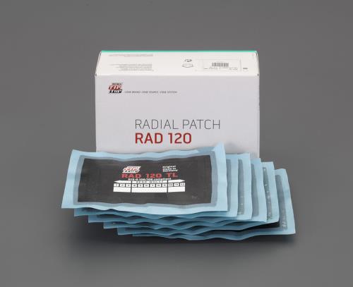 仕様：●メーカー:チップトップ(TIPTOP)●型番:RAD-140TL●ラジアルタイヤ専用●パッチ内部に強化材が入っているので耐久性に優れています。●自然加硫、熱加硫どちらにも対応します。●サイズ:195×100mm●入数:10枚商品画像...