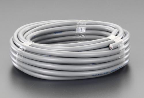 仕様：●定格容量:12A 300V(1.25mm2×2心)●絶縁体厚さ:0.6mm●公称断面積:1.25mm2●コード長:10m●仕上外径:7.4mm●カラー:ブラック●日本製●2心(白・黒)●300V以下の小型電源器具に使用●シース、絶縁...