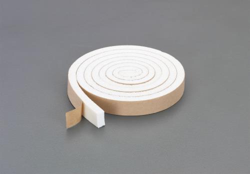 仕様：●幅:15mm●長さ:2m●厚さ:10mm●材質:EPDM発泡体●用途:自動車の吸音材、止水シール材、室外機、室内機の止水、エアーシール材、すべり止め材に●引張強度:0.05MPa●色:白●耐久性、耐候性、耐寒・耐熱性(-20~100...