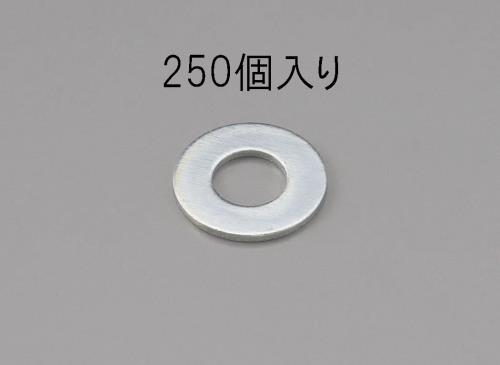 仕様：●材質:鉄(ユニクロメッキ)●内径×外径×厚み:2×6×0.4mm●入数:250個商品画像に関する注意事項：●画像に数字等の情報が入っている場合は、　品番末尾が対象商品の画像となります。