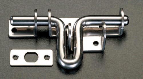 仕様：●材質:SUS304●仕上:研磨仕上●取付ねじ付●サイズ:A:65mm、B:40mm、C:33mm、穴径:10mm、厚み:2.5mm商品画像に関する注意事項：●※サイズ詳細は、エスコ寸法図を参照下さい。●画像に数字等の情報が入っている...