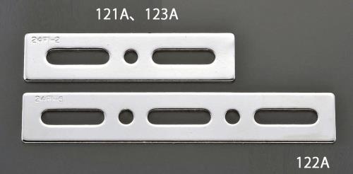 仕様：●材質:スチール(クロムメッキ)●厚み:2.3mm●全長:100mm●幅:24mm●長穴数:2●穴数:1●穴径:6.5mm●長穴サイズ:7×29.5mm●重量:約45g●入数:1個●取付ねじ無し商品画像に関する注意事項：●画像に数字等...