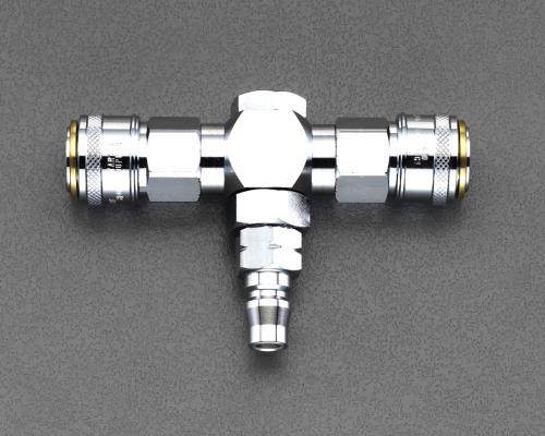 仕様：●使用圧力:1.0MPa●材質:鋼鉄・真鍮●サイズ:20型プラグ式●取出し口:ソケット×2(ワンプッシュ式)●一本の配管から2分岐に空気を取り出す事が出来ます。●スイベル式商品画像に関する注意事項：●画像に数字等の情報が入っている場合...