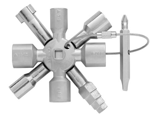 仕様：●メーカー:KNIPEX(クニペックス)●型番:001101●材質:亜鉛ダイカスト、ニッケルメッキ●全長:95mm●四角(凹):5・6~7・8~9・10~11mm●四角(凸):(4段)6・7・8・9mm●三角(△):7~8・9~10・...