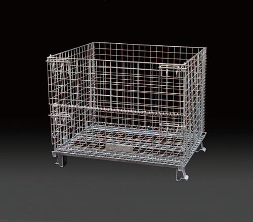 仕様：●メーカー:ナンシン●サイズ(外寸):500(W)×800(D)×540(H)mm●サイズ(内寸):450(W)×750(D)×400(H)mm●折りたたみ高さ:150~200mm●網目:28×28mm●材質:スチール(三価クロムメッ...