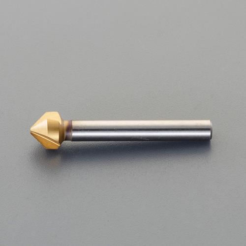 仕様：●最大径:4.3mm●シャンク径:4mm●先端:90°●刃数:3枚●材質:HSS(TiNコーティング)●全長:40mm●対応被削材:スチール(●TiNコーティングにより耐久性があります。商品画像に関する注意事項：●画像に数字等の情報が...