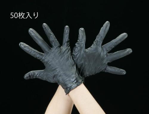 仕様：●サイズ:XL●全長:約240mm●厚さ:0.1mm●材質:ニトリルゴム●抵抗値:4.7×10^10Ω●用途:自動車・電子部品、研究等に●入数:50枚入り●パウダーなし●指先すべり止付●ロールカフ●加硫促進剤を含まないので、アレルギー...