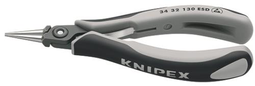 仕様：●メーカー:KNIPEX(クニペックス)●型番:3432130ESD●全長:135mm●ハンドル:コンフォート(ESD)●仕上げ:磨き●先端厚み:1mm●材質:高級ボールベアリング鋼●重量(g):62●バネ付●開動作は遊びなく、ゆっく...